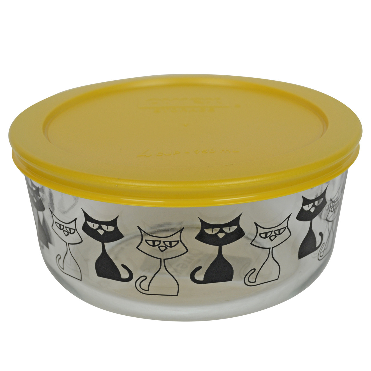 Pyrex 7201 Black Cat Bowl & Yellow 7201-PC | Helton Tool & Home