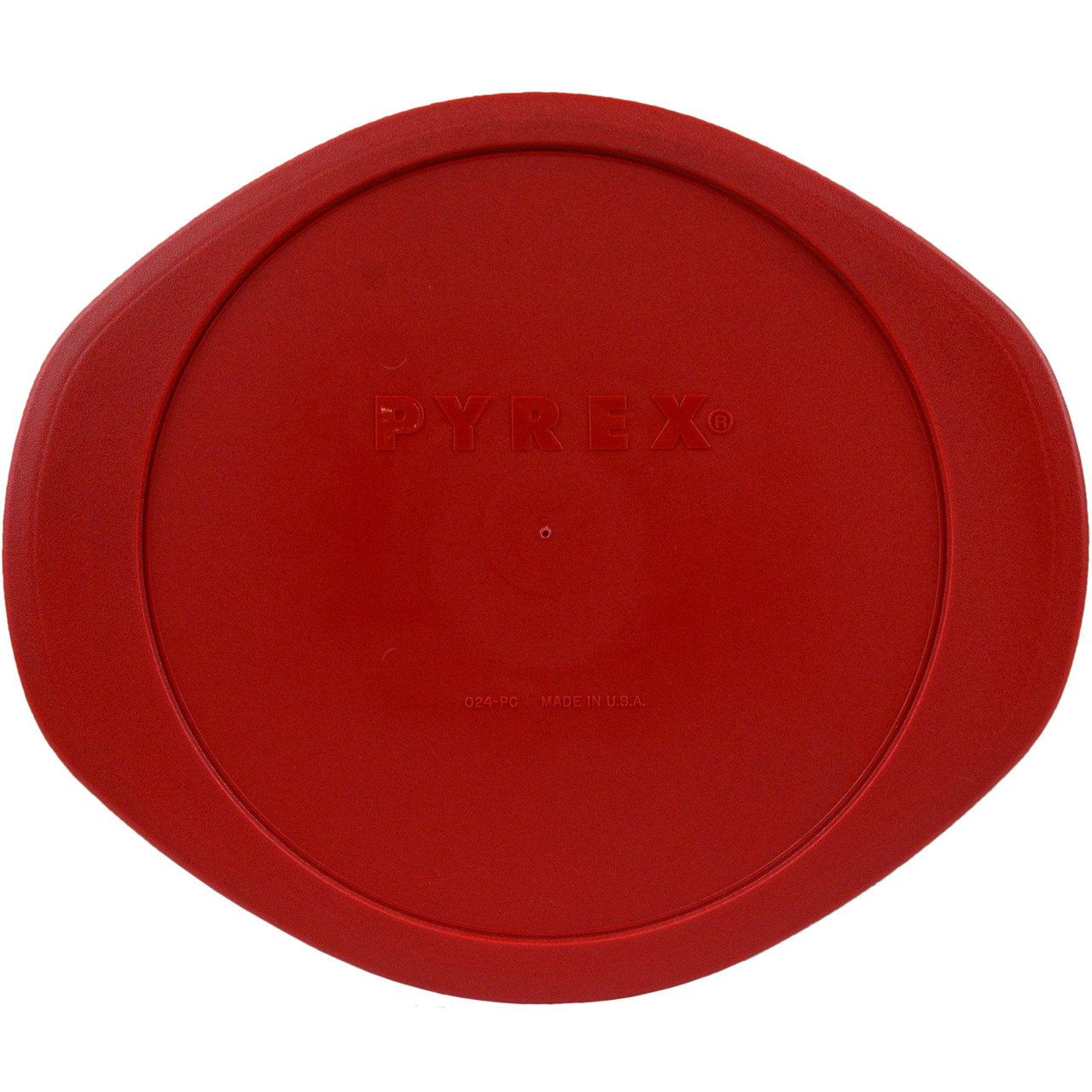 Pyrex 024-PC Poppy Red Plastic Food Storage Replacement Lid Cover ...