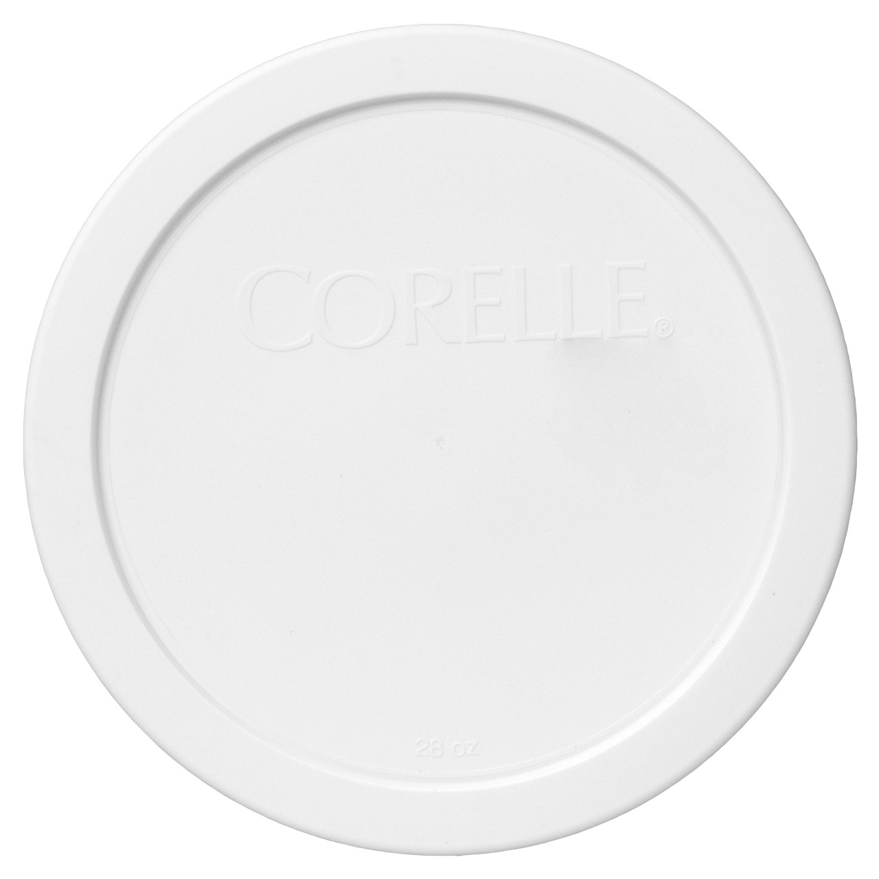 Corelle 428-PC White Round Plastic Food Storage Replacement Lid (3-Pack ...
