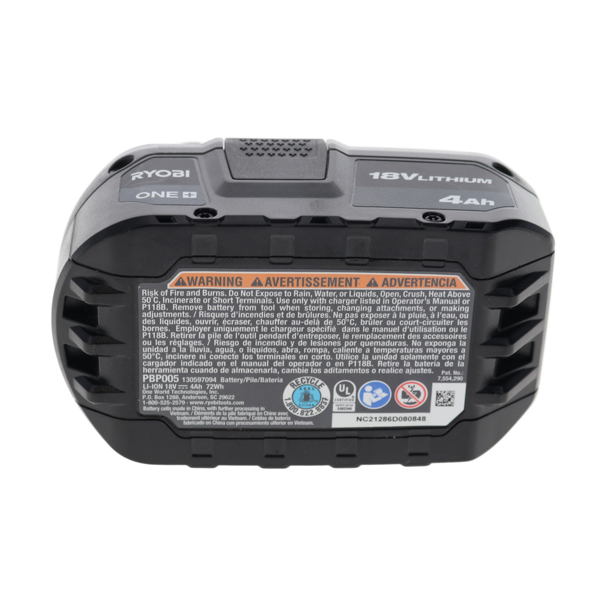 Ryobi PBP005 18V ONE+ 4.0 Ah Lithium-Ion Battery Pack | Helton Tool & Home