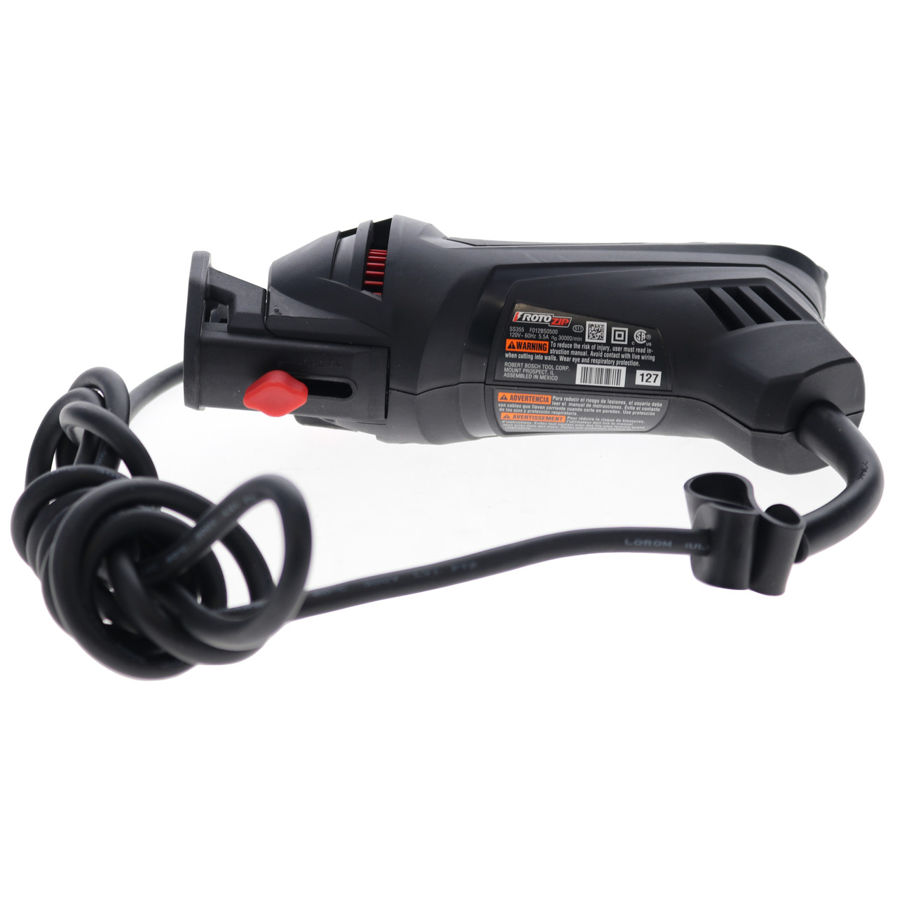 RotoZip SS355-10-RC 120V 5.5 Amp High Performance Compact Corded Spiral ...