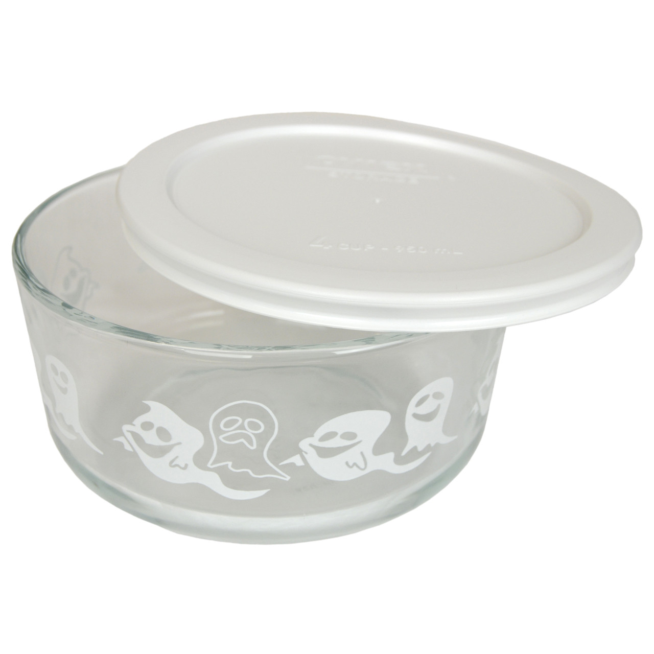 Pyrex Halloween Ghost Bowl with White Lid | Helton Tool & Home
