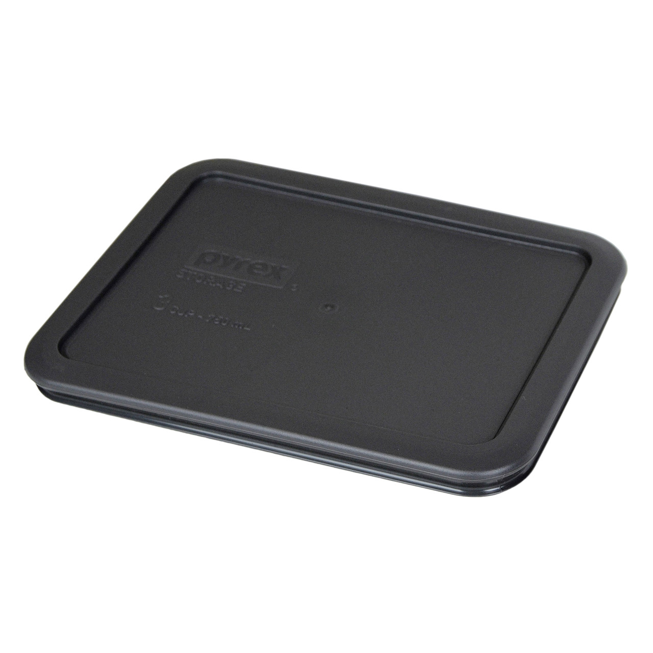 Pyrex 7210-PC Dark Grey Rectangle Lid | Helton Tool & Home