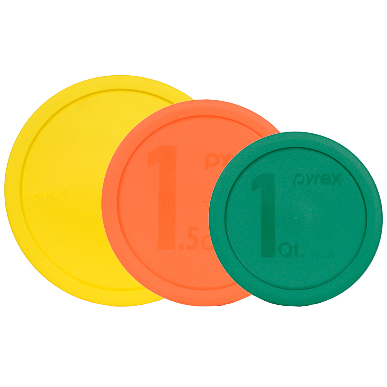 Pyrex Yellow, Orange, Green Plastic Lid | Helton Tool & Home