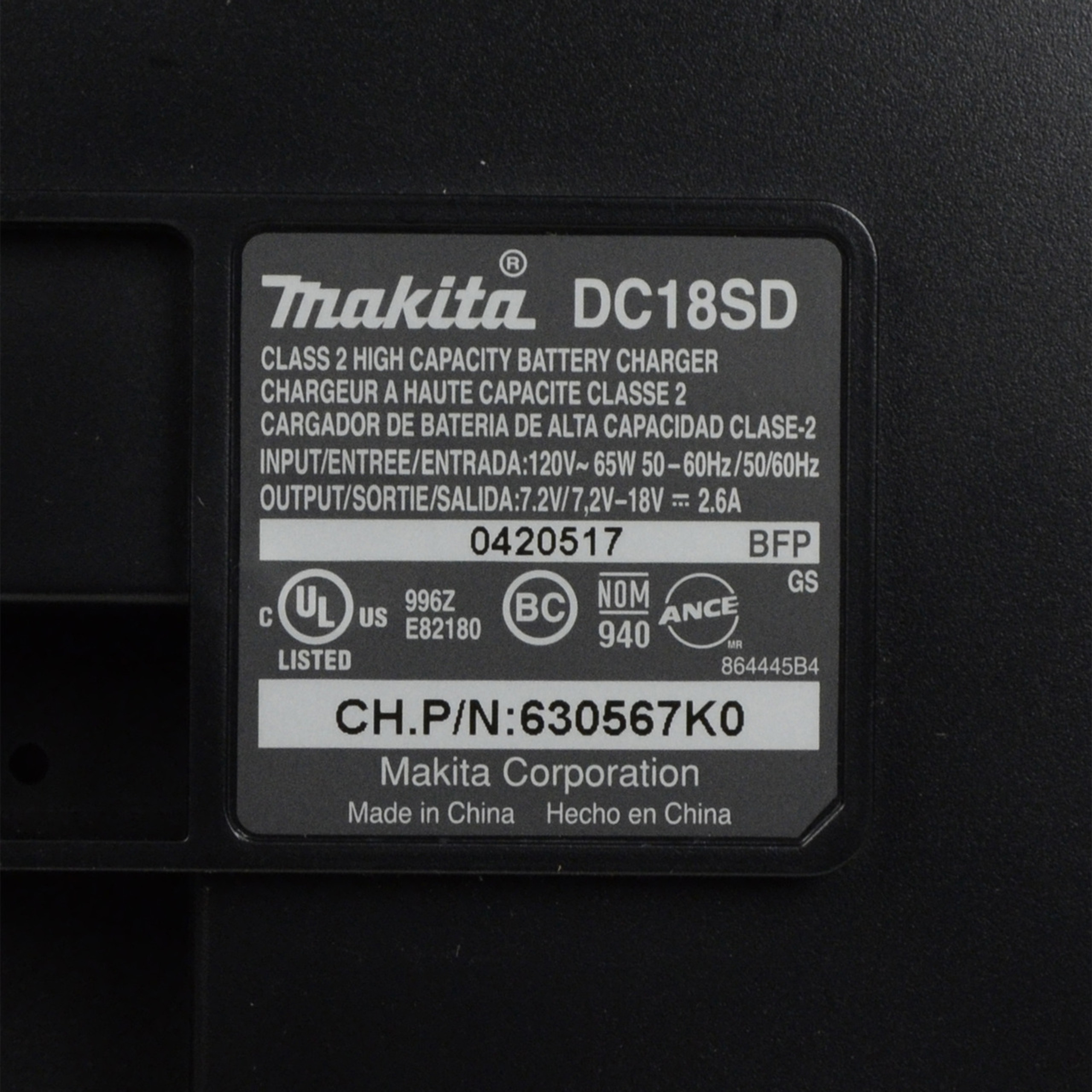 Makita DC18SD Li-Ion/NiMH Charger | Helton Tool & Home