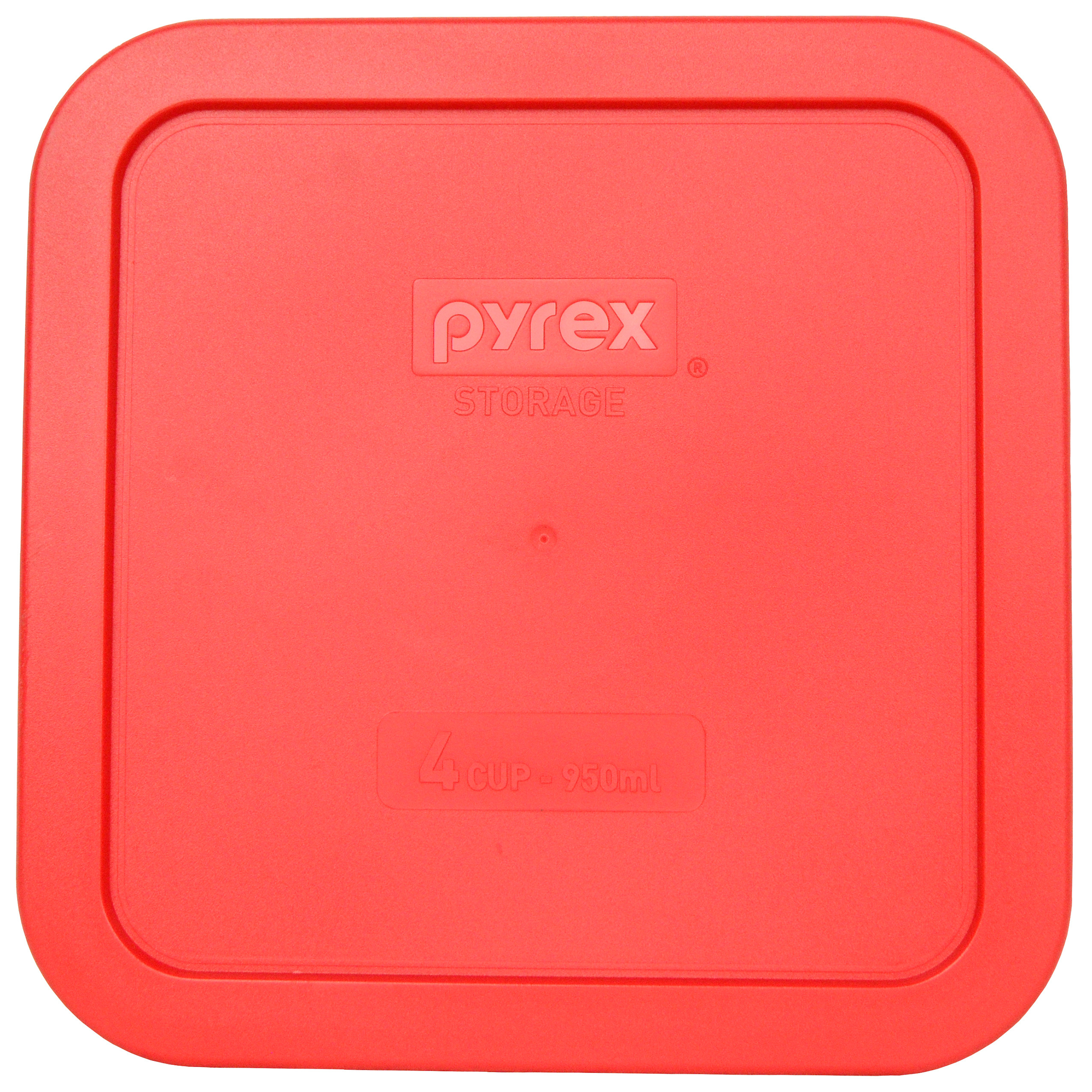 Pyrex 8704-PC 6.5 Cup Red Square Replacement Lid | Helton Tool & Home
