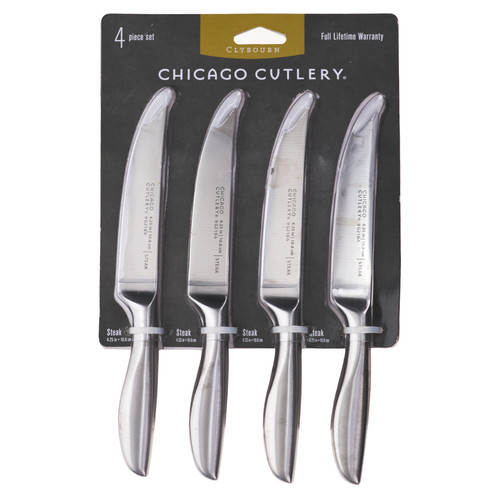 Chicago Cutlery Claybourn 4 Piece Steak Knive Set | Helton Tool and Home