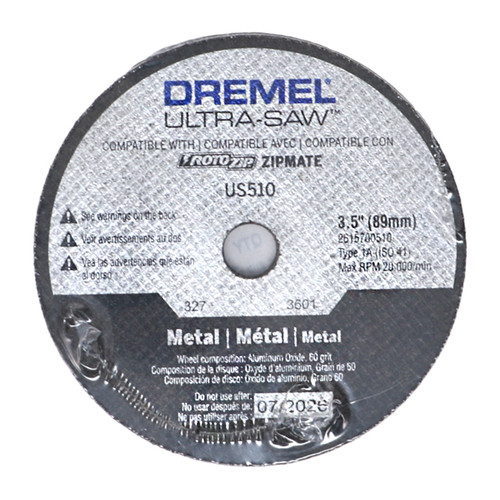 Dremel ACC US510-01 Ultra-Saw 3.5-Inch Metal Cutting Wheel | Helton ...
