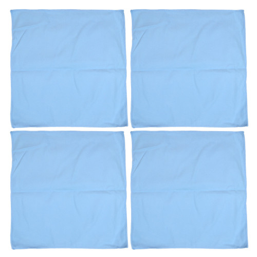 Waxie 770410 Blue Microfiber Suede Window Cloth (4-Pack) | Helton Tool ...