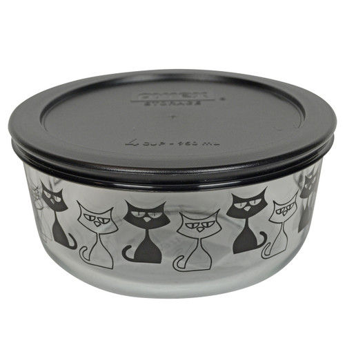 Pyrex Black Cat Glass Bowl & Black 7201-PC | Helton Tool & Home