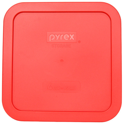 Pyrex 8704-PC 6.5 Cup Red Square Replacement Lid | Helton Tool & Home