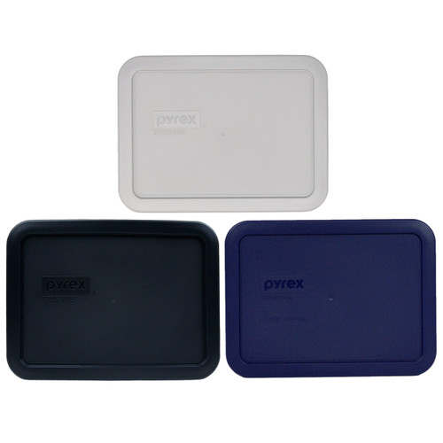 Pyrex 7210-PC 3 Cup Jet Gray, 7210-PC Black, and 7210-PC Blue Plastic ...