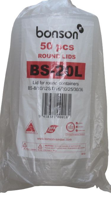 BONSON ROUND LIDS - Lek's Asian Market