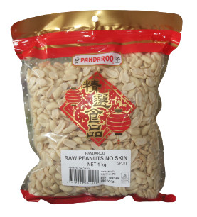 PANDAROO RAW PEANUTS NO SKIN SPLIT 1KG - Lek's Asian Market