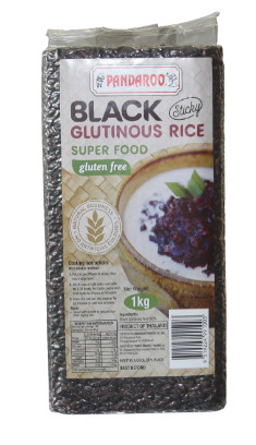 PANDAROO BLACK GLUTINOUS RICE 1KG - Lek's Asian Market