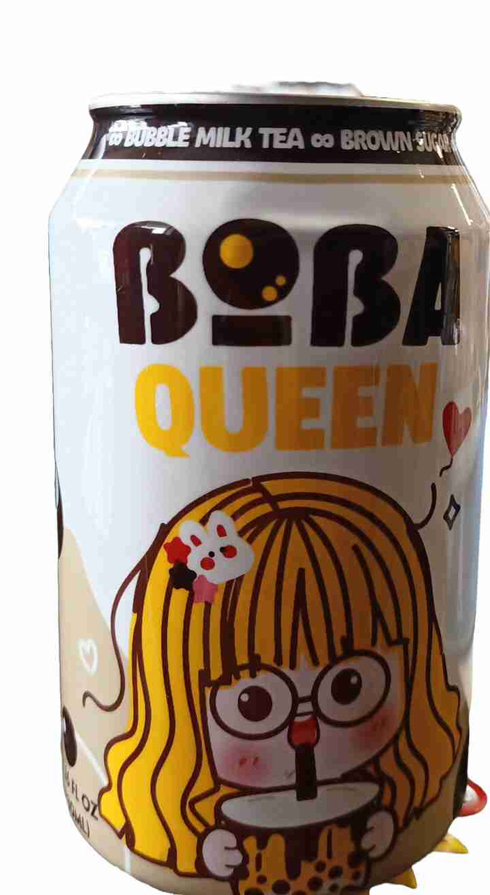 BOBA QUEEN BUBBLKE TEA BROWN SUGAR (330ML X 6)PACK - Lek's Asian Market