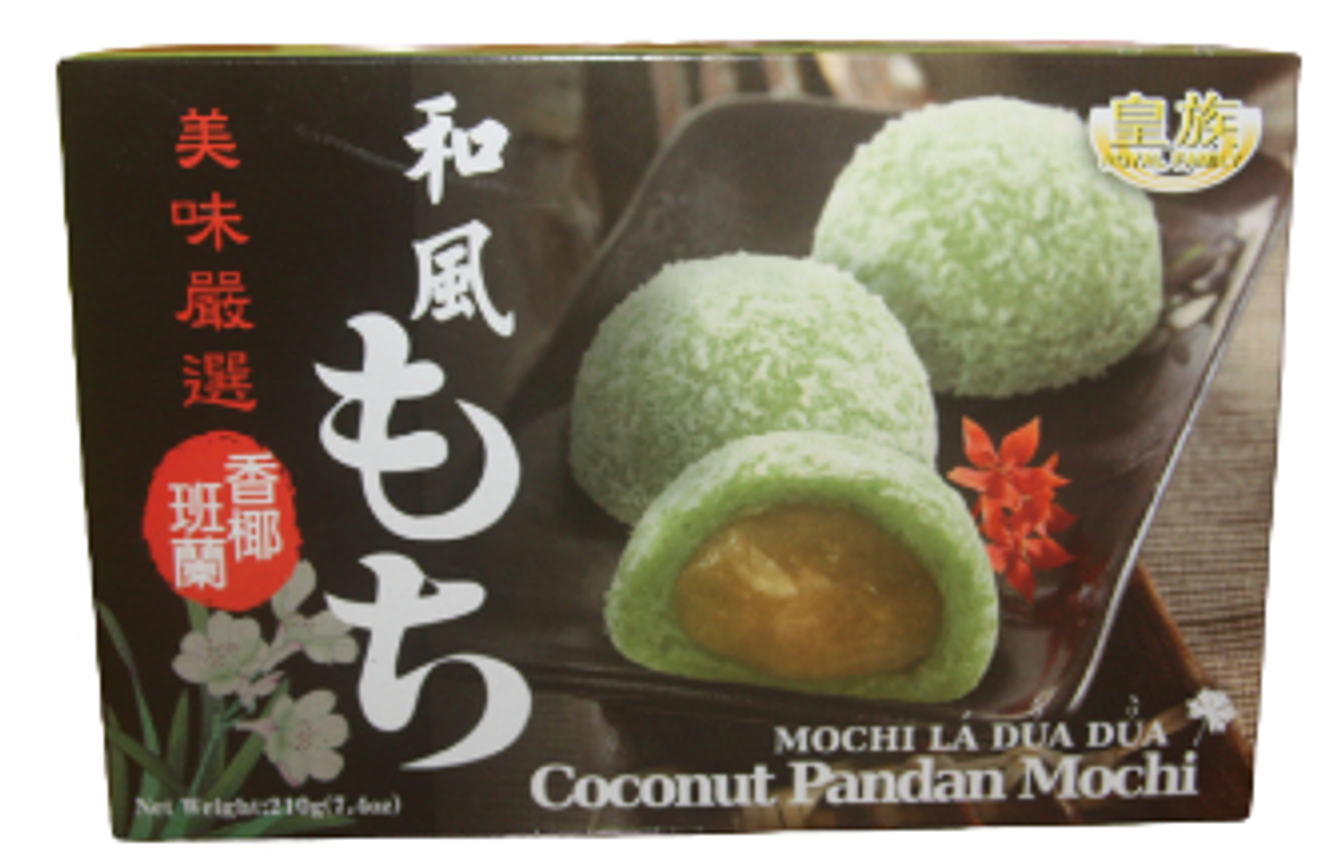 ROYAL FAMILY MOCHI COCO-PANDAN 210G - Lek's Asian Market