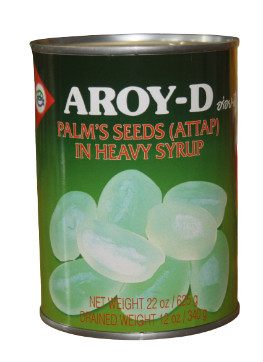 AROY-D PALM SEEDS (ATTAP) IN SYRUP 625G - Lek's Asian Market