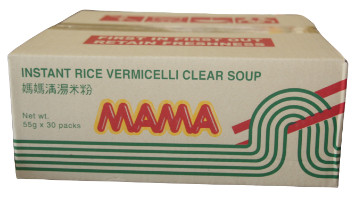 MAMA RICE VERMICELLI CLEAR SOUP 55GX30 (BOX) - Lek's Asian Market