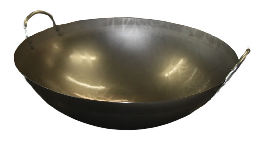 DEEP WOK 16" DOUBLE STEEL HANDLES - Lek's Asian Market