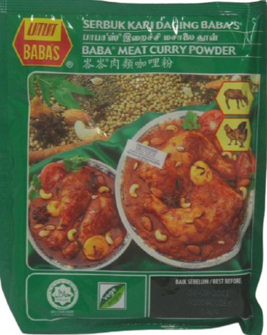 BABAS MEAT CURRY POWDER 250G - Lek's Asian Market