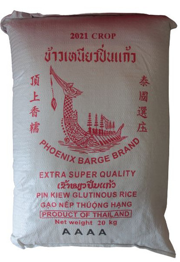 PHEONIX GLUTINOUS RICE 20KG - Lek's Asian Market