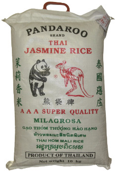 PANDAROO JASMINE RICE 10kg - Lek's Asian Market