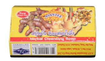 ASANTEE TURMERIC & GINGER SOAP 125G - Lek's Asian Market