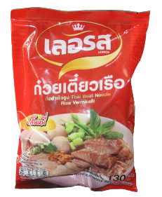 LERROS THAI BOAT NOODLE RICE VERMICELLI 130G - Lek's Asian Market