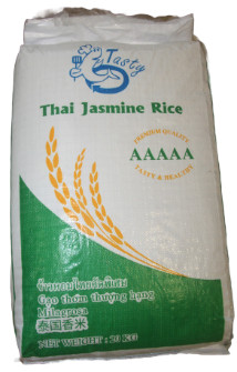 TASTY THAI JASMINE RICE 20KG - Lek's Asian Market