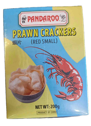 PANDAROO PRAWN CRACKERS ( RED SMALL ) 200G - Lek's Asian Market
