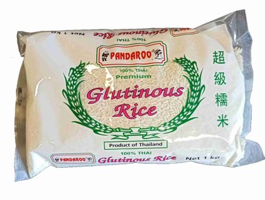 PANDAROO GLUTINIOUS RICE 1KG - Lek's Asian Market