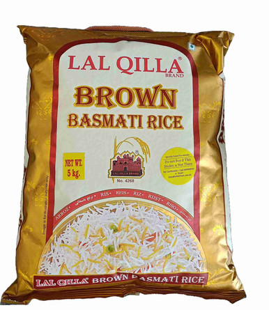LAL QUILA BROWN BASMATI RICE 5KG - Lek's Asian Market