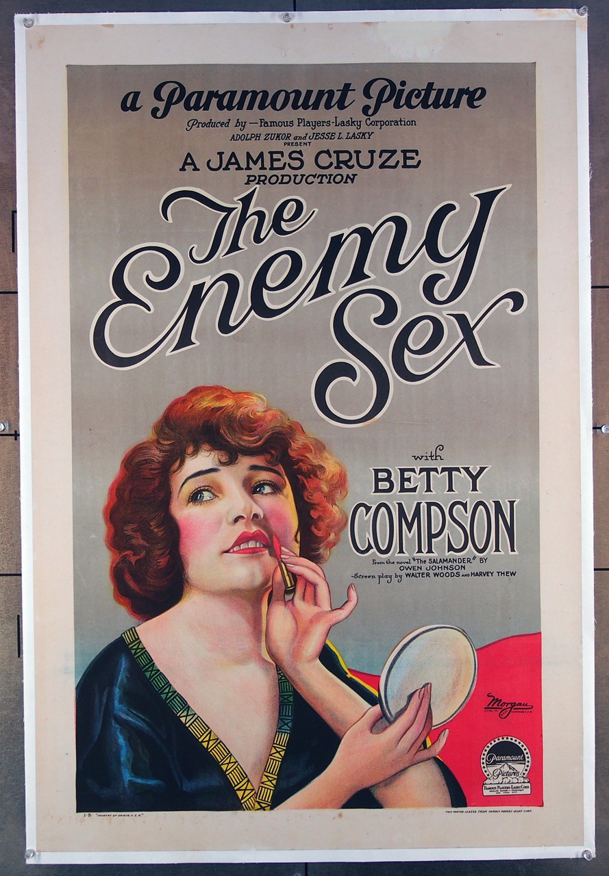 Original Enemy Sex The 1924 Movie Poster In C8 Condition For 4000 00