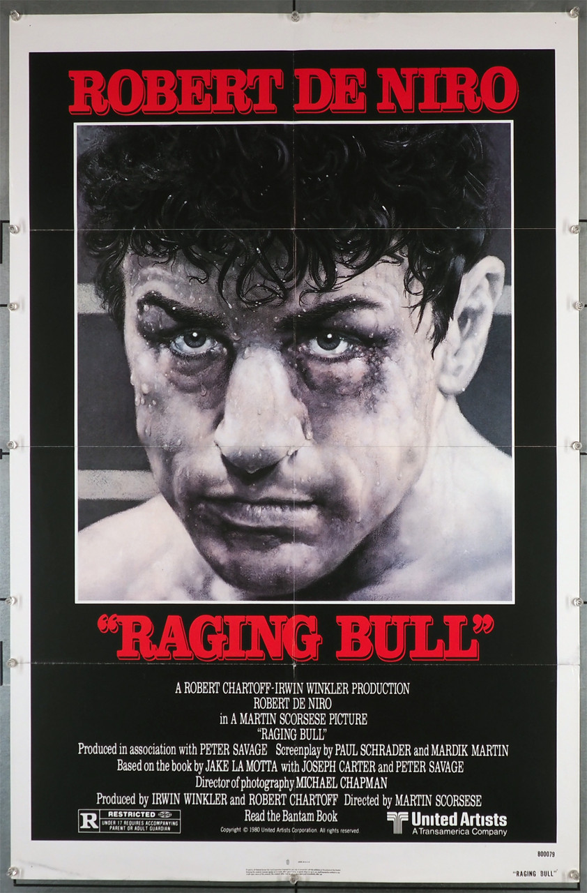 Original Raging Bull (1980) movie poster in C8 condition for $90.00