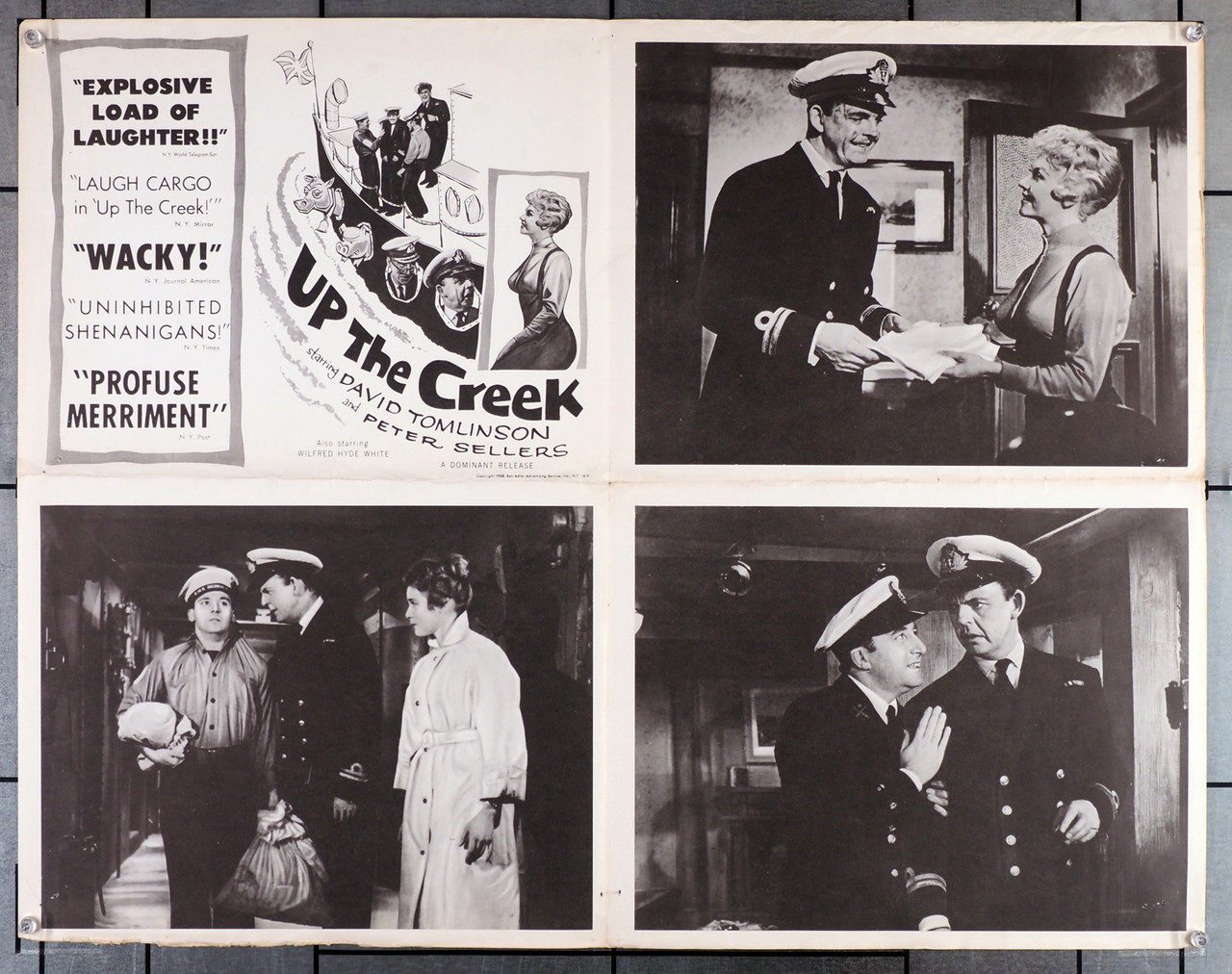 Original Up The Creek (1958) movie poster in VG condition for $45.00