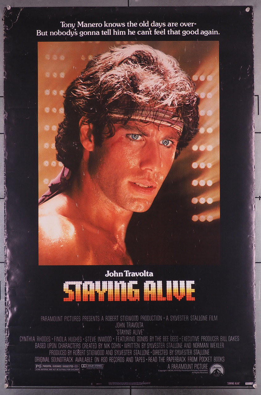 Original Staying Alive 1983 movie poster in C7 condition for 22.00