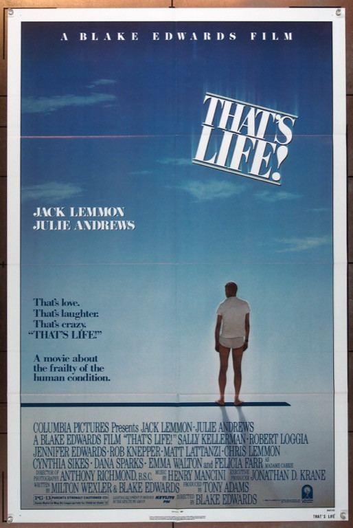 Original That's Life! (1986) movie poster in VF condition for $32.00