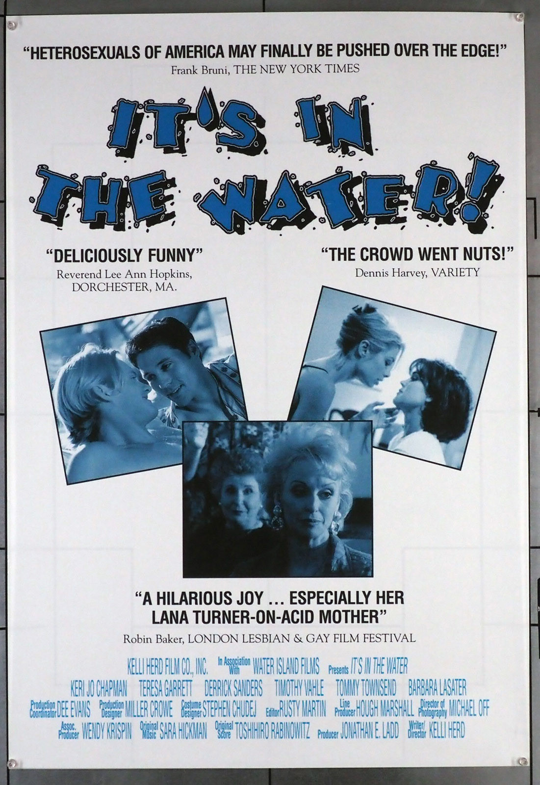 Original It's In The Water (1997) movie poster in VF condition for $45.00