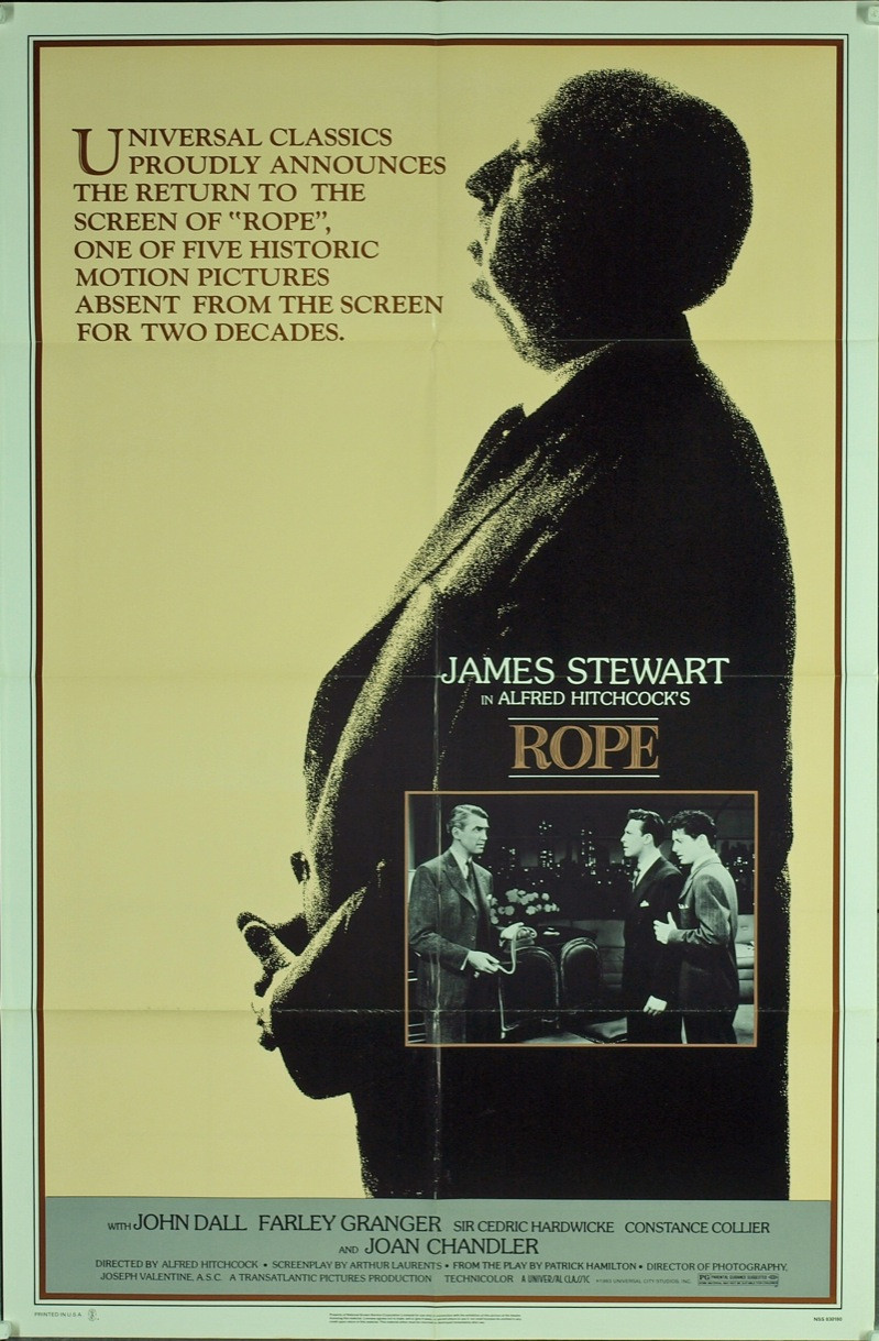 Original Rope (1948) movie poster in AU condition for $225.00