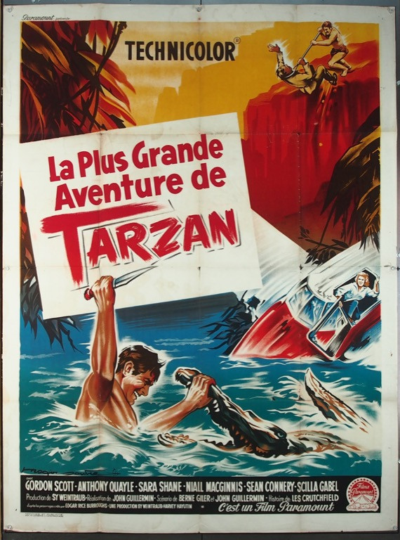 Original Tarzan, The Ape Man (1959) movie poster in NR condition for $18.00