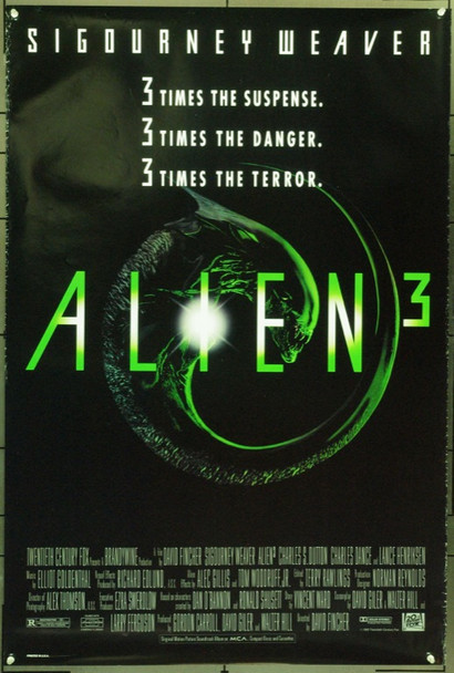 Original Alien3 (1991) movie poster in C8 condition for $35.00