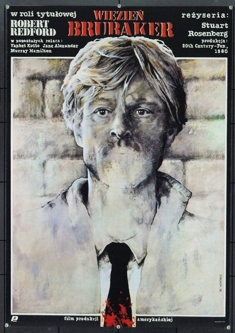 Original Brubaker (1980) movie poster in F+ condition for $20.00
