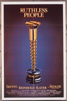 Original Ruthless People (1986) movie poster in C8 condition for $25.00