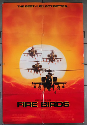 Original Fire Birds (1990) movie poster in VG condition for $35.00