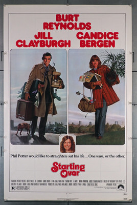 Original Starting Over (1979) movie poster in C8 condition for $35.00