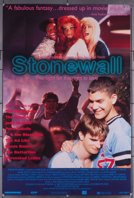 Original Stonewall (1995) movie poster in C8 condition for $100.00