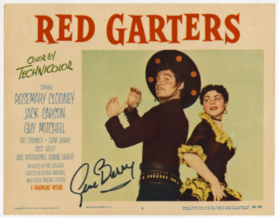 Original Red Garters (1954) movie poster in C8 condition for $100.00