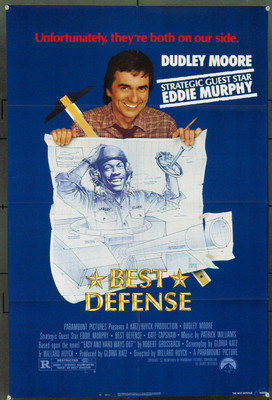 Original Best Defense (1984) movie poster in NM condition for $25