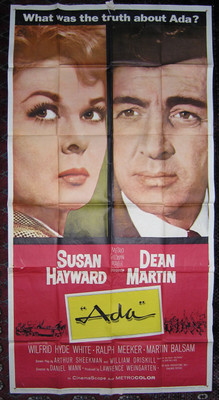 Original Ada (1961) movie poster in F condition for $35